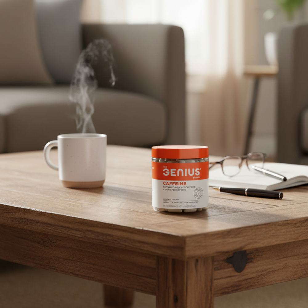 Genius Caffeine | Smooth Energy & Focus Support – The Genius Brand