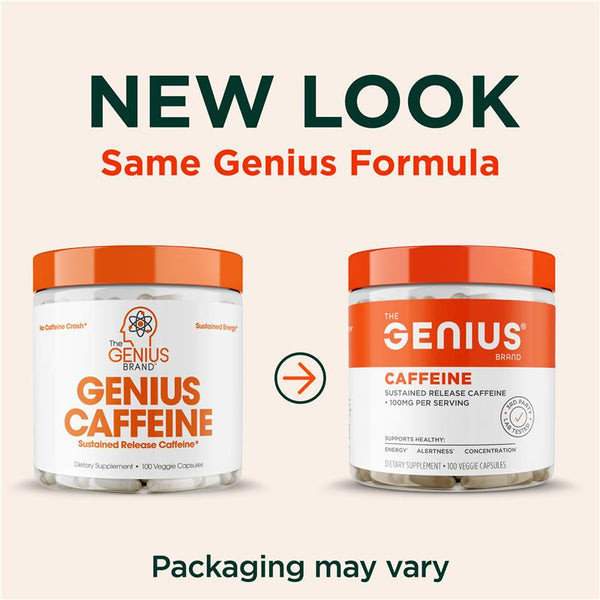 Genius Caffeine | Sustained Release Energy Capsules for All-Day Focus
