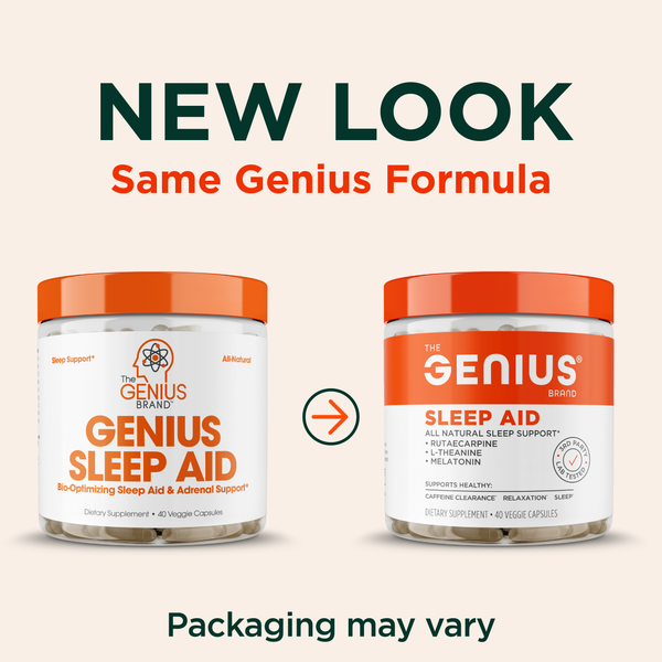Genius Sleep Aid - Natural Formula for Deep Sleep & Adrenal Support