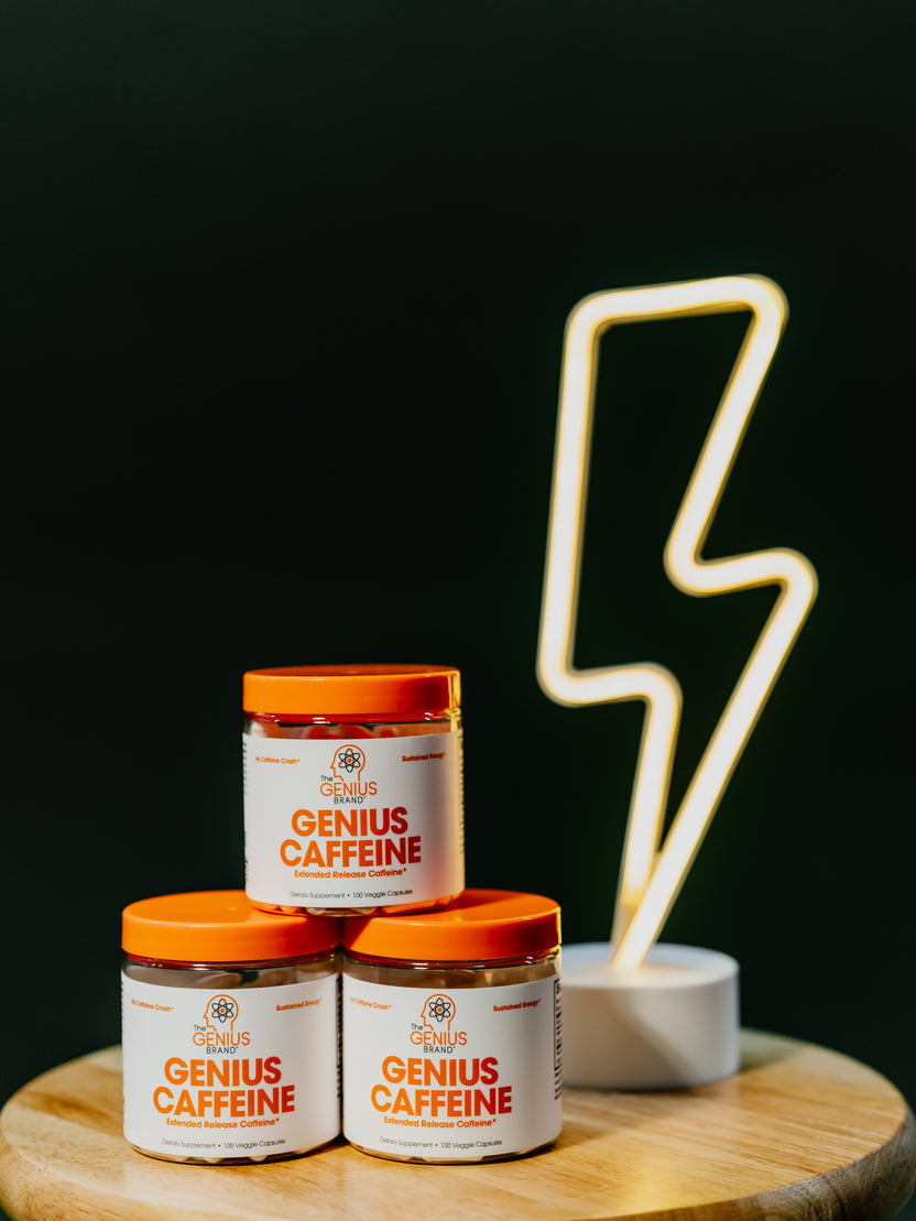 Genius Caffeine | Sustained Release Energy Capsules for All-Day Focus